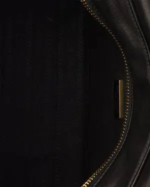 Prada Explore Medium Nappa Leather Shoulder Bag With Flap - Black