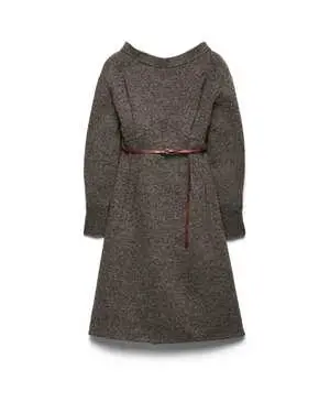 Prada Mouliné Wool Dress - Grey