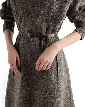 Prada Mouliné Wool Dress