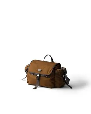 Prada Re-nylon And Leather Shoulder Bag