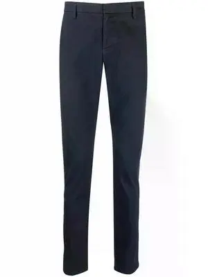 DONDUP Pleated Slim-fit Chinos - Blue