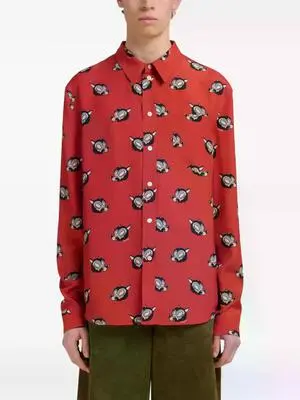 Marni Wolves-print Shirt