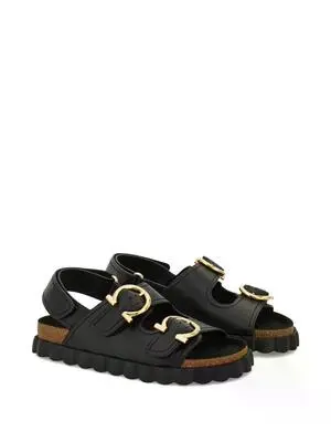FERRAGAMO Buckled Leather Sandals