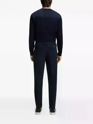 BOSS Cotton-blend Trousers - Blue
