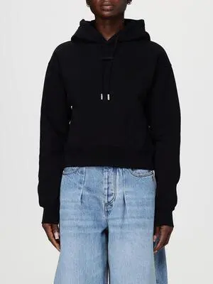 Jacquemus Cropped Hoodie - Black