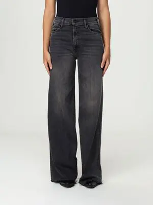 Women's Grey Wide-Leg Jeans