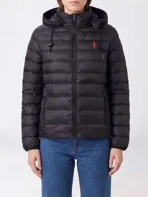 Polo Ralph Lauren Short Nylon Hooded Puffer Jacket - Black