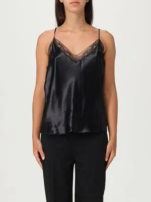 Alberta Ferretti Lace Trim Camisole - Black