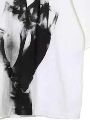 UNDERCOVERISM Hand-print Graphic Cotton T-shirt - White