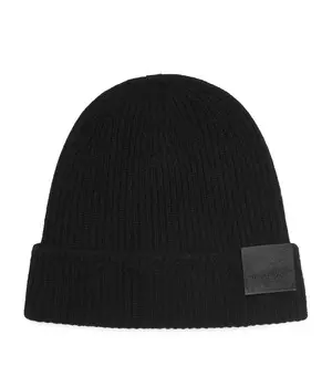 TOM FORD Cashmere Logo Beanie - Black