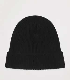 TOM FORD Cashmere Logo Beanie - Black