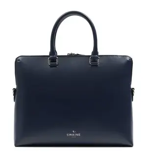 SWAINE Leather Piccadilly Briefcase