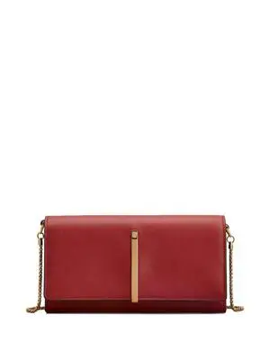 TOD'S Chain-strap Leather Wallet - Red