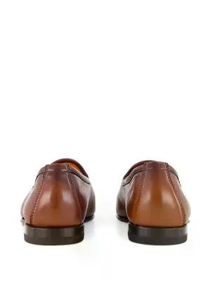 Santoni Leather Tassel Loafers