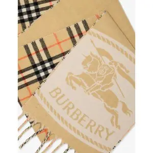 Burberry Knight Logo Cashmere Scarf