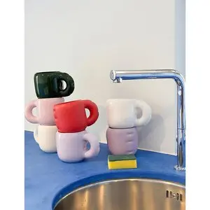 HOME STUDYO Gaston Ceramic Mug 10cm - Bone Gloss