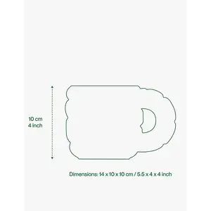 HOME STUDYO Gaston Ceramic Mug 10cm - Bone Gloss