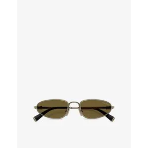 Miu Miu Irregular-frame Metal Sunglasses