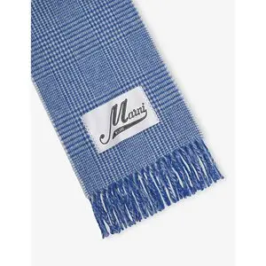 Marni Checked Wool-blend Scarf