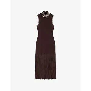 Sandro High Neck Day Dresses