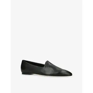AeydĒ Vanna Leather Loafers - Black
