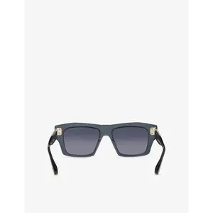 Dita Grandmaster-eight Rectangular Sunglasses - Silver