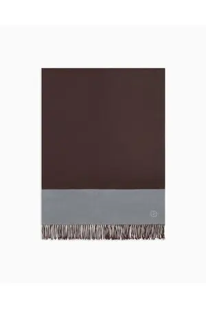 Giorgio Armani Two-tone Cashmere Stole - Brown