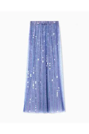 Giorgio Armani Long Skirt With Embroidery