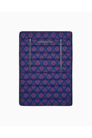 Giorgio Armani Poldo X Travel Mat In Pind Virgin Wool - Stripe