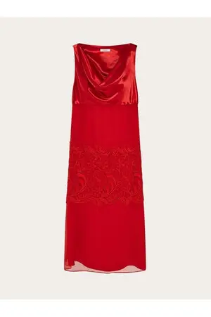 FERRAGAMO Silk Drape Dress