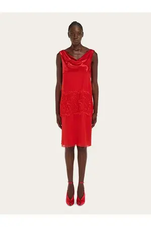 FERRAGAMO Silk Drape Dress