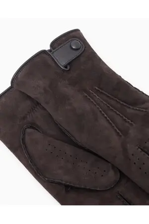 Giorgio Armani Shearling Sheepskin Gloves - Natural