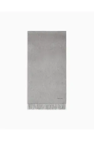 Giorgio Armani Cashmere Stole With Fringing - Grey