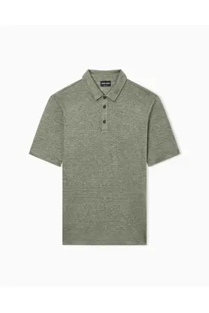 Giorgio Armani Slim Fit Polos For Men