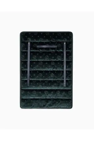 Giorgio Armani Poldo X Travel Mat In Monogram Jacquard Velvet - Green
