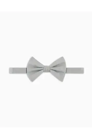 Giorgio Armani Silk Bow Tie - Grey