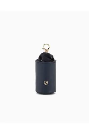 Giorgio Armani Poldo X Leather Bag Holder - Navy