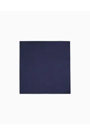 Giorgio Armani Silk Pocket Square - Blue