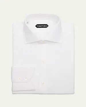 TOM FORD Cotton Slim-fit Dress Shirt - Optical Wh