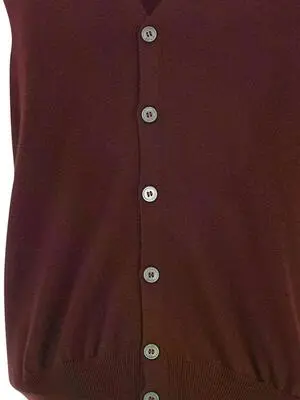 GRAN SASSO Wool Buttoned Cardigan - Red
