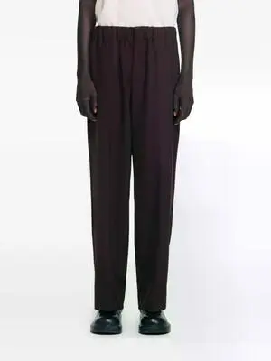 Sandro Elastic-waist Pleated Trousers - Brown