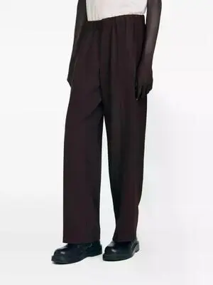 Sandro Elastic-waist Pleated Trousers - Brown