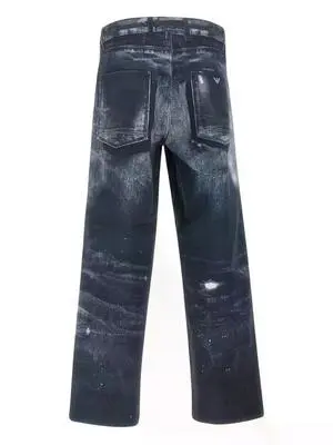 Emporio Armani Distressed Print Jeans