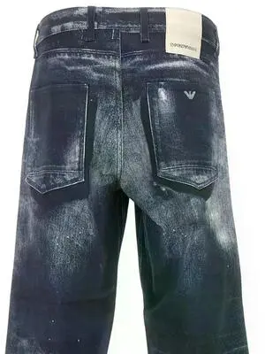 Emporio Armani Distressed Print Jeans