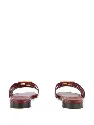 Fendi Ffold Logo Flat Sandals