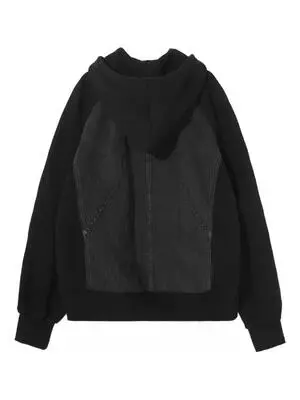 UNDERCOVERISM Denim-panel Zip-up Hoodie