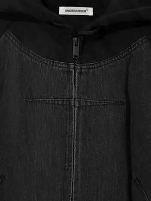 UNDERCOVERISM Denim-panel Zip-up Hoodie