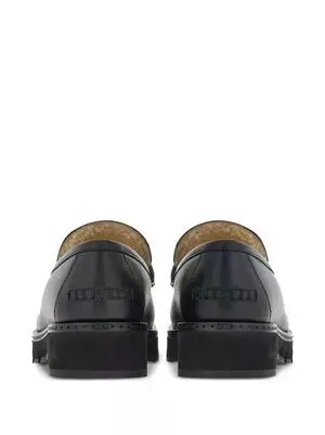 FERRAGAMO Gancini-buckle Leather Loafers