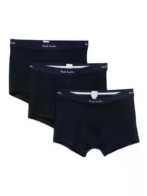 Paul Smith Logo Cotton Boxers - Blue