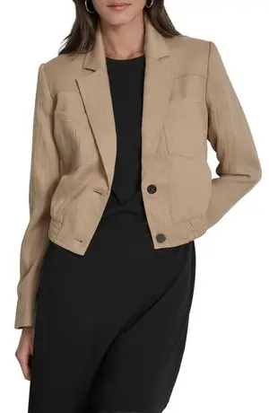 Dkny Relaxed Cropped Blazer